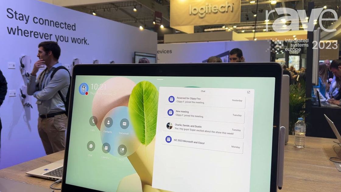 ISE 2023: Cisco Demos Cisco Desk Pro With MicroSoft Teams Displays Experience – rAVe [PUBS]
