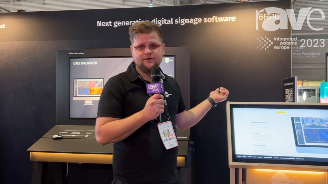 ISE 2023: Visual React Walks Us Through Its Code-Free Software for Interactive Digital Signage ...
