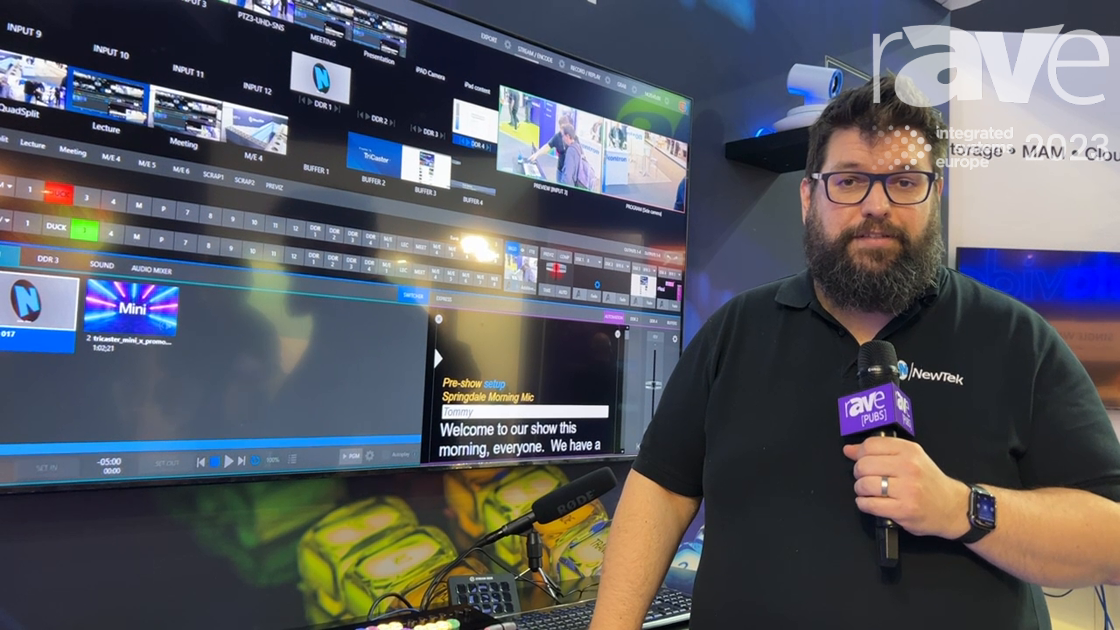 ISE 2023: NewTek Describes TriCaster Flex Control Panel for Live AV Mixing, Live PTZ Camera ...