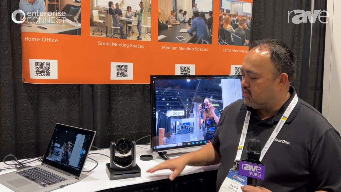 Enterprise Connect 23: ClearOne Displays UNITE 160 4K AI Tracking ...
