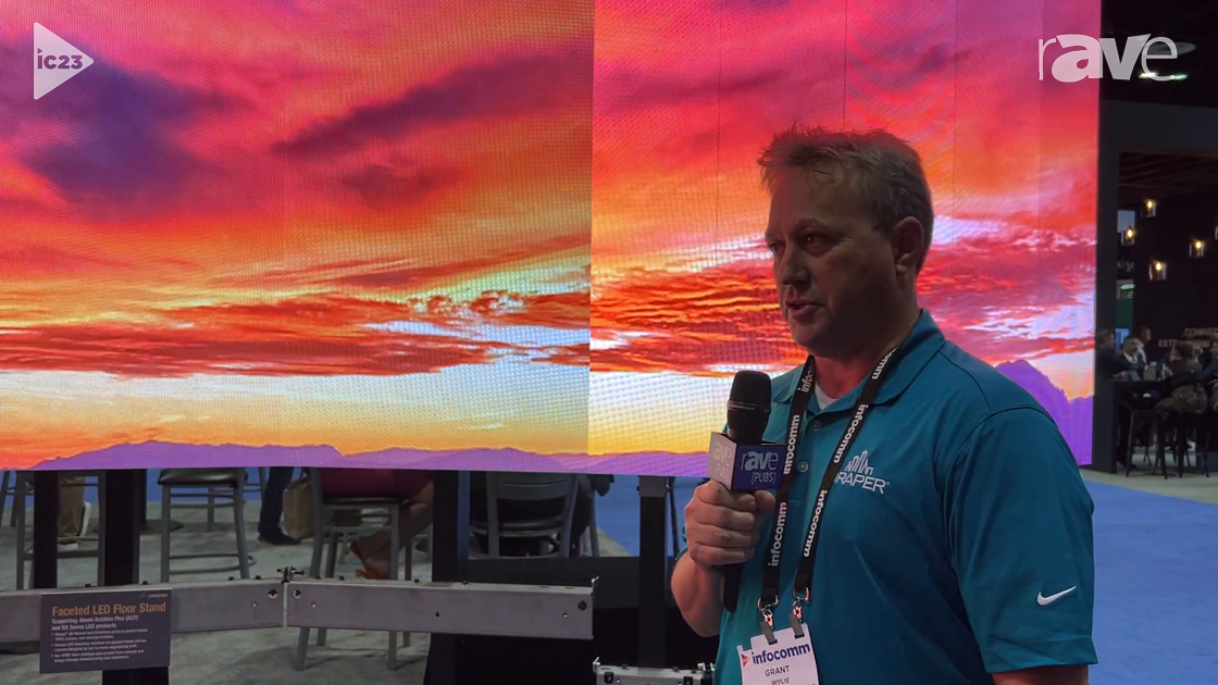 InfoComm 2023: Draper Exhibits Faceted dvLED Floor Stands for Custom ...