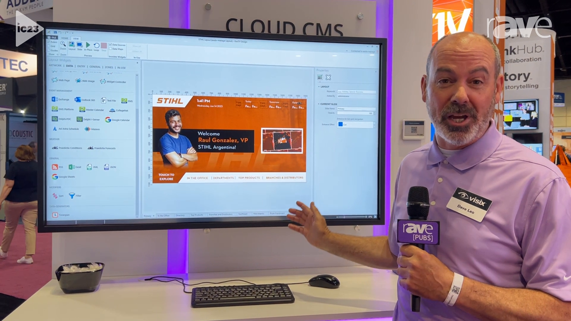 InfoComm 2023: Visix Demos Signage Suite Digital Signage Cloud-Based Applications for Enterprise ...