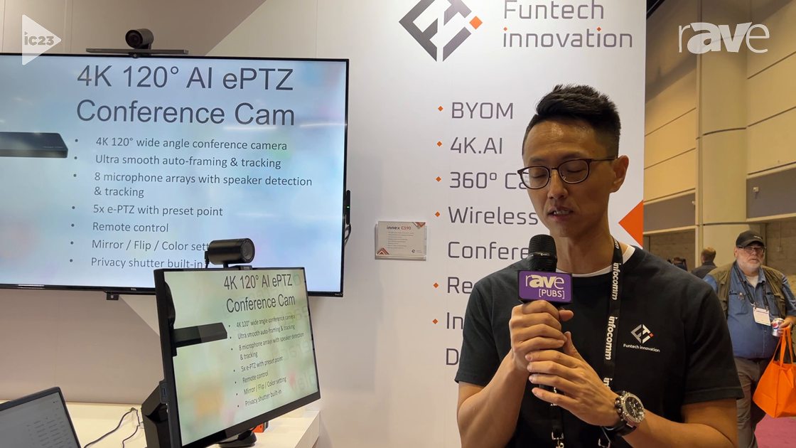 InfoComm 2023: FunTech Innovation Launches innex C590 AI ePTZ ...