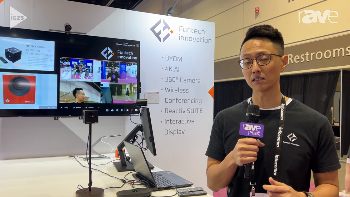 InfoComm 2023: FunTech Innovation Showcases innex cube 4K AI 360-Degree ...