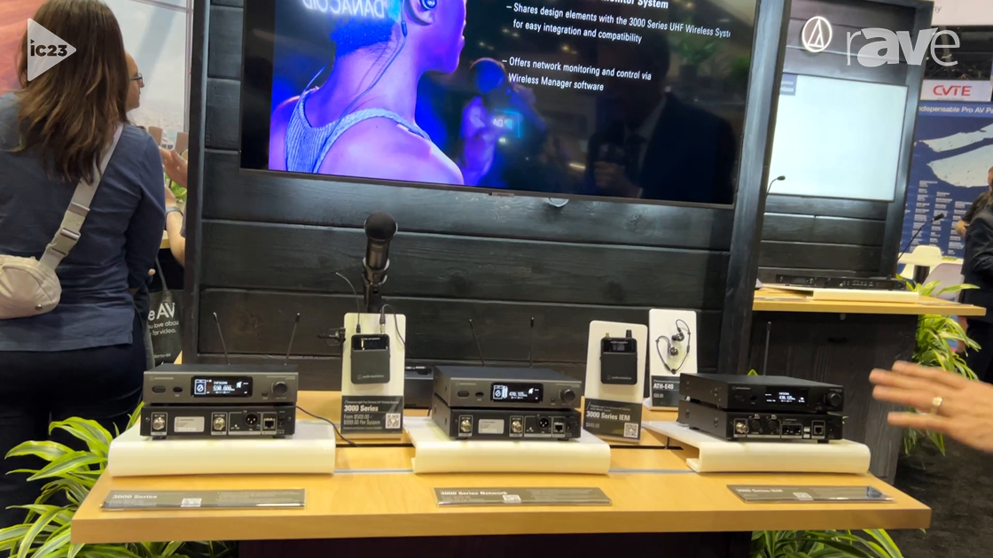 InfoComm 2023: Audio-Technica Showcases 3000 Series of Analog, Wide-Band Wireless Audio ...