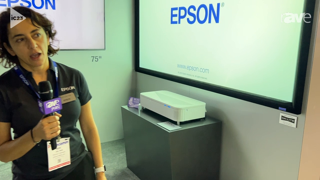 InfoComm 2023: Epson Demos PowerLite 810E Extreme Short Throw Projector in Education Application ...