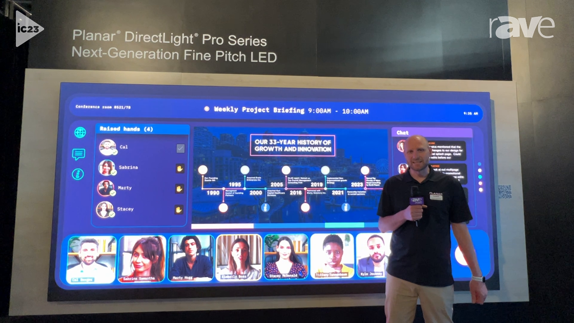 InfoComm 2023: Planar Launches 1000-Nit DirectLight Pro Series Next-Generation Fine Pitch dvLED ...