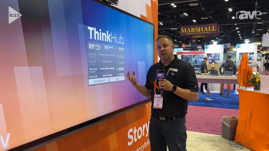 InfoComm 2023: T1V Demos 21:9 ThinkHub Visual Collaboration Software – rAVe [PUBS]