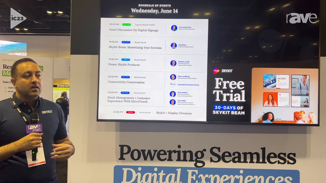 InfoComm 2023: Skykit Exhibits Beam Digital Signage Content Management Solution – rAVe [PUBS]