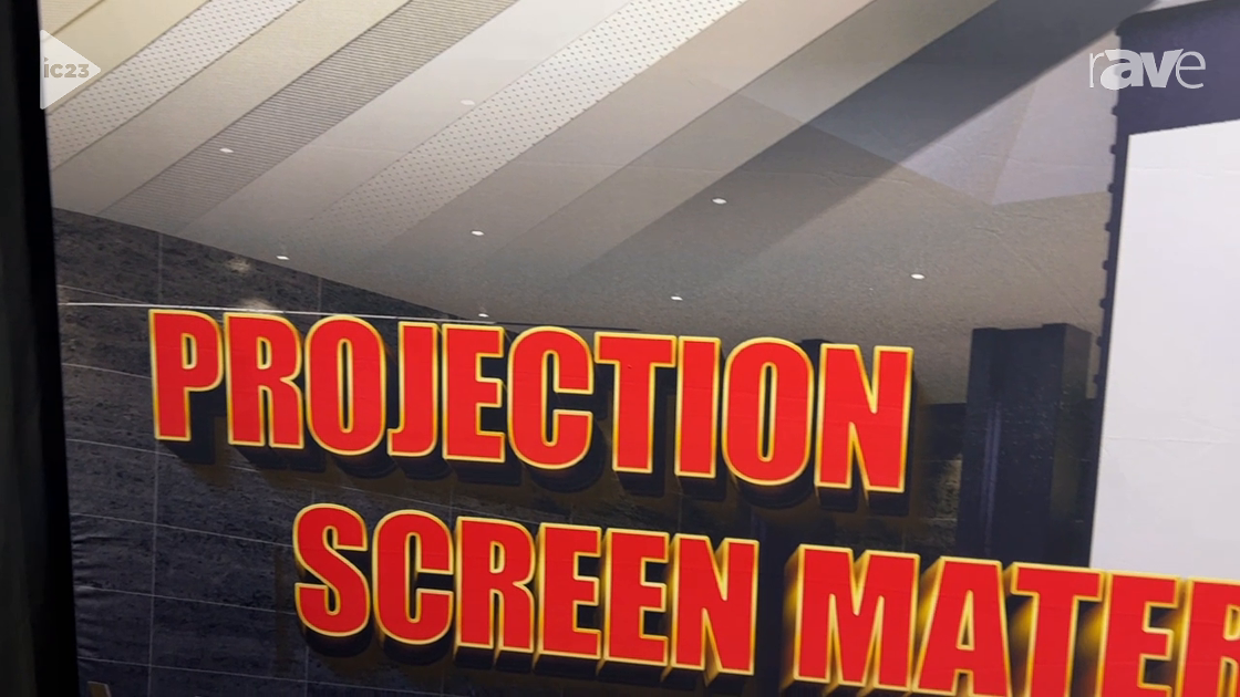 InfoComm 2023: Yuli New Material Exhibits Projection Screen Material Offerings – rAVe [PUBS]