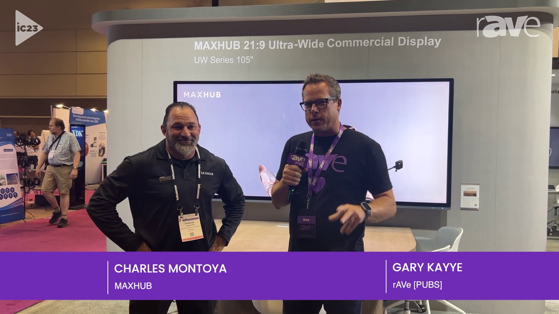 InfoComm 2023: Gary Gets a MAXHUB Booth Tour from Charles Montoya – rAVe [PUBS]