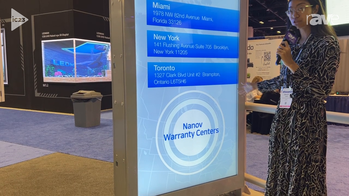 InfoComm 2023: Nanov Showcases 86″ LCD LED Bus Shelter Display – rAVe ...