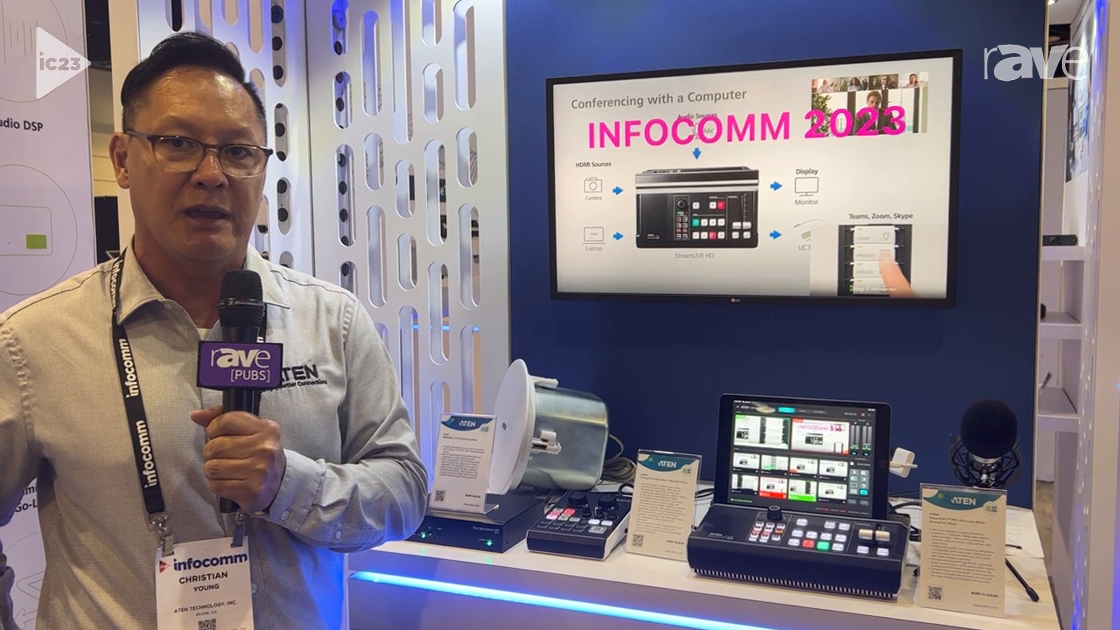 InfoComm 2023: ATEN Demos UC9040 StreamLIVE PRO All-in-One Multi-Channel AV Mixer – rAVe [PUBS]