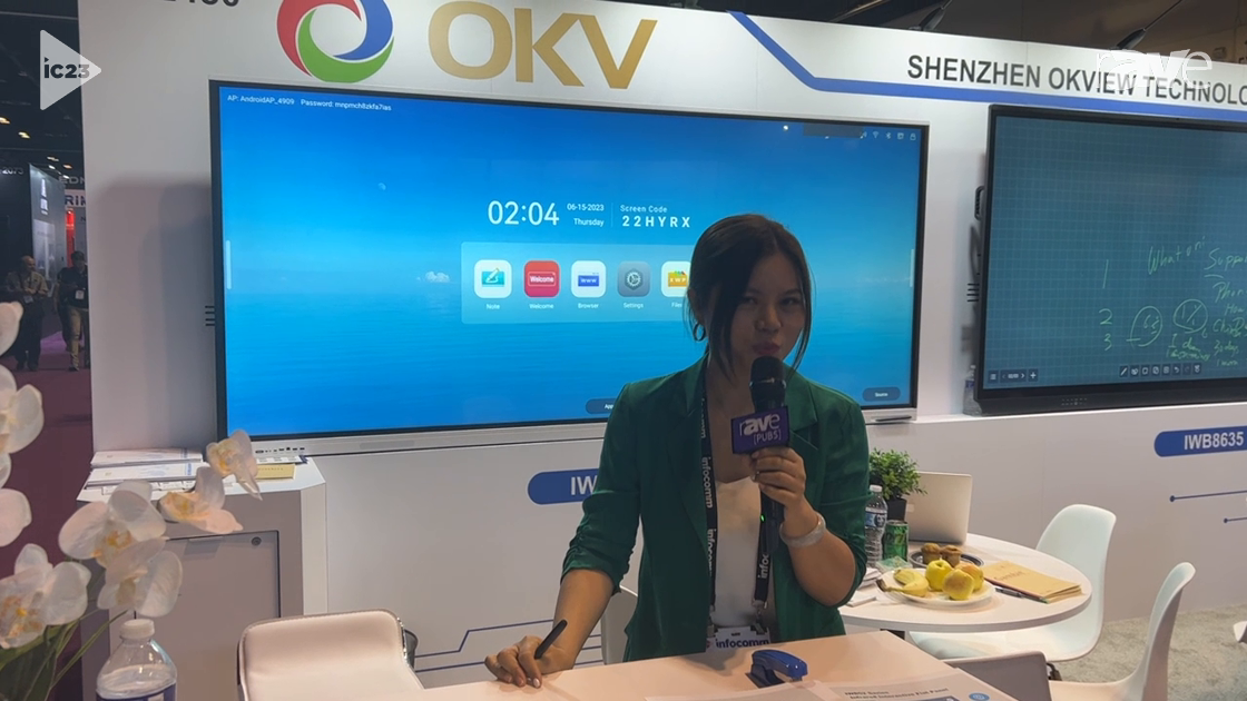 InfoComm 2023: Shenzhen OkView Technology Co. Features IWB10536 105-Inch 21:9 Interactive Flat ...
