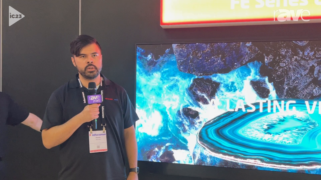InfoComm 2023: Sharp/NEC Features LED-FE009i2-104 21:9 0.9-mm dvLED Conference Room Display ...