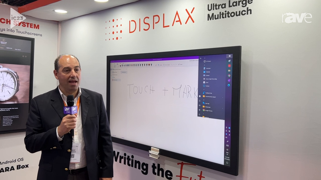 InfoComm 2023: DISPLAX Introduces 65-Inch Touch Display With Finger or ...