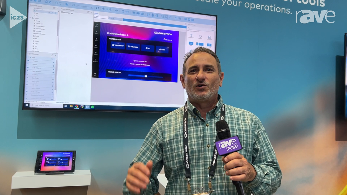 InfoComm 2023: Crestron Demonstrates New Crestron Construct UI Editor ...
