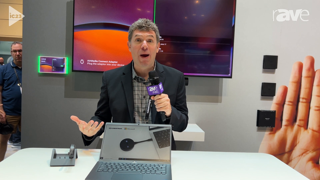 InfoComm 2023: Crestron Demos New AirMedia Connect Adapter With USB-C ...