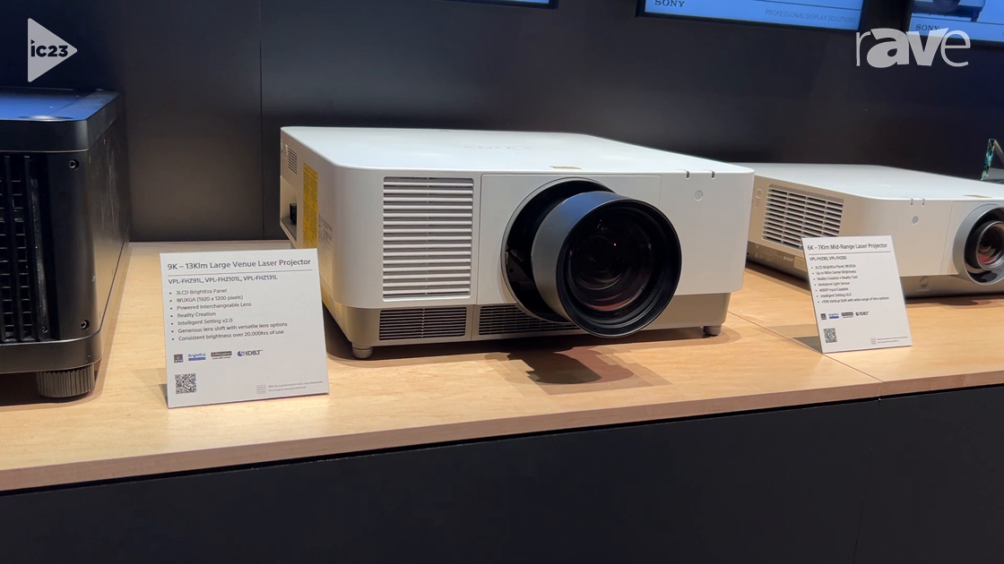 InfoComm 2023: Sony Features VPL-FHZ131L Large Venue Laser Projector ...