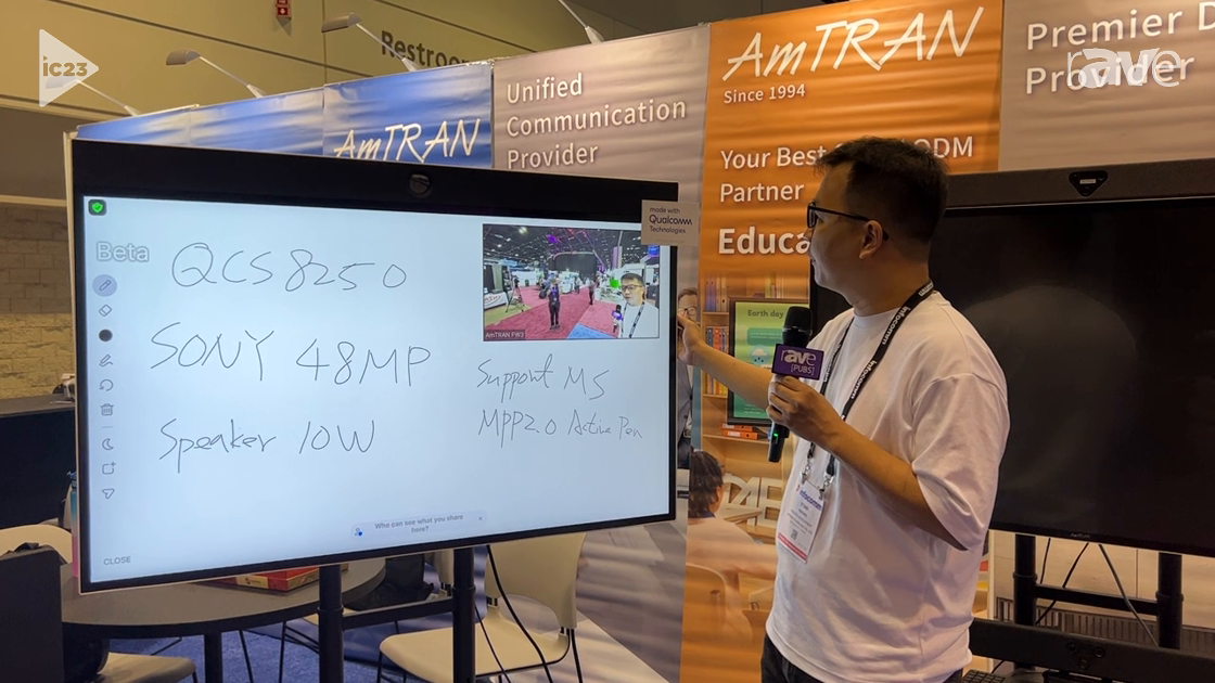 InfoComm 2023: Amtran Technology Presents 55″ All-In-One Touch Video ...