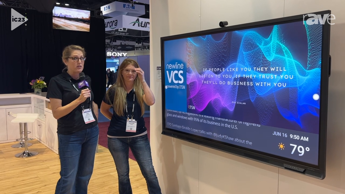 InfoComm 2023: Newline Interactive’s Newline VCS Displays Can Run Native TSN Digital Signage ...