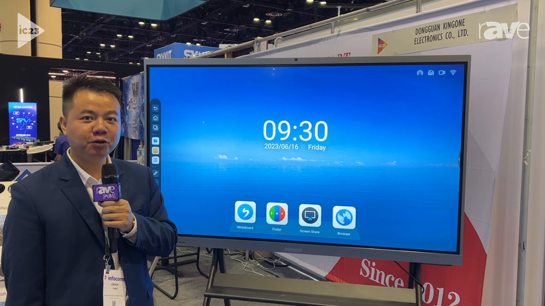 InfoComm 2023: Kingone Demos Interactive Whiteboard Solution for Meetings, Education – rAVe [PUBS]