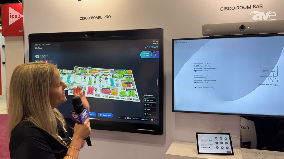 InfoComm 2023: Webex by Cisco Demos Room Finder Feature in Cisco Room Bar – rAVe [PUBS]