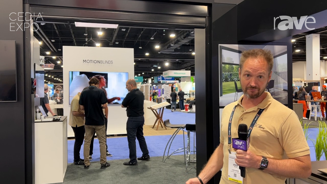 CEDIA Expo 2023: Clara Smart Shades Presents S Line Outdoor Shades With ...