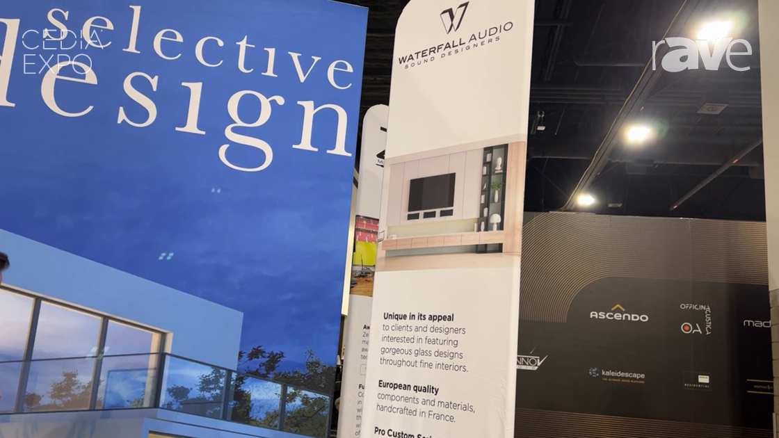 CEDIA Expo 2023: Selective Design Exhibits Waterfall Audio Glass ...