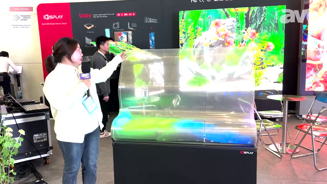 ISE 2024: iDisplay Shows Off CrystalFlex, a Flexible, Transparent LED ...