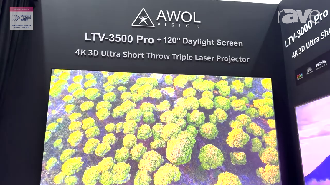 ISE 2024: AWOL Vision Features 4K 3D Ultra Short Throw Triple Laser ...