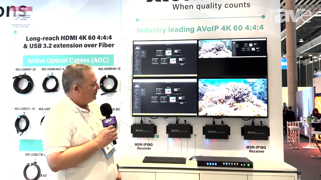 ISE 2024: MSolutions Intros AV-over-IP 4K@60 4:4:4 Solutions for Video Wall Switching and ...