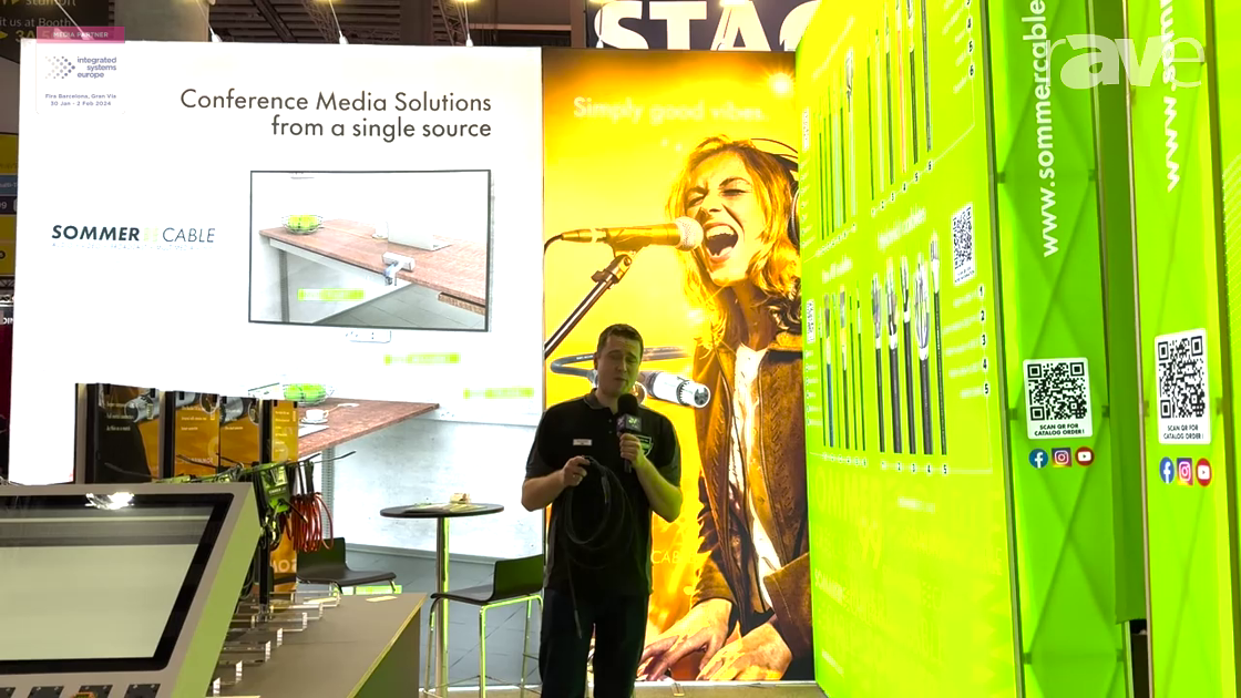 ISE 2024: Sommer Cable Shows Stainless Steel Cat6A Flexible Cable With ...