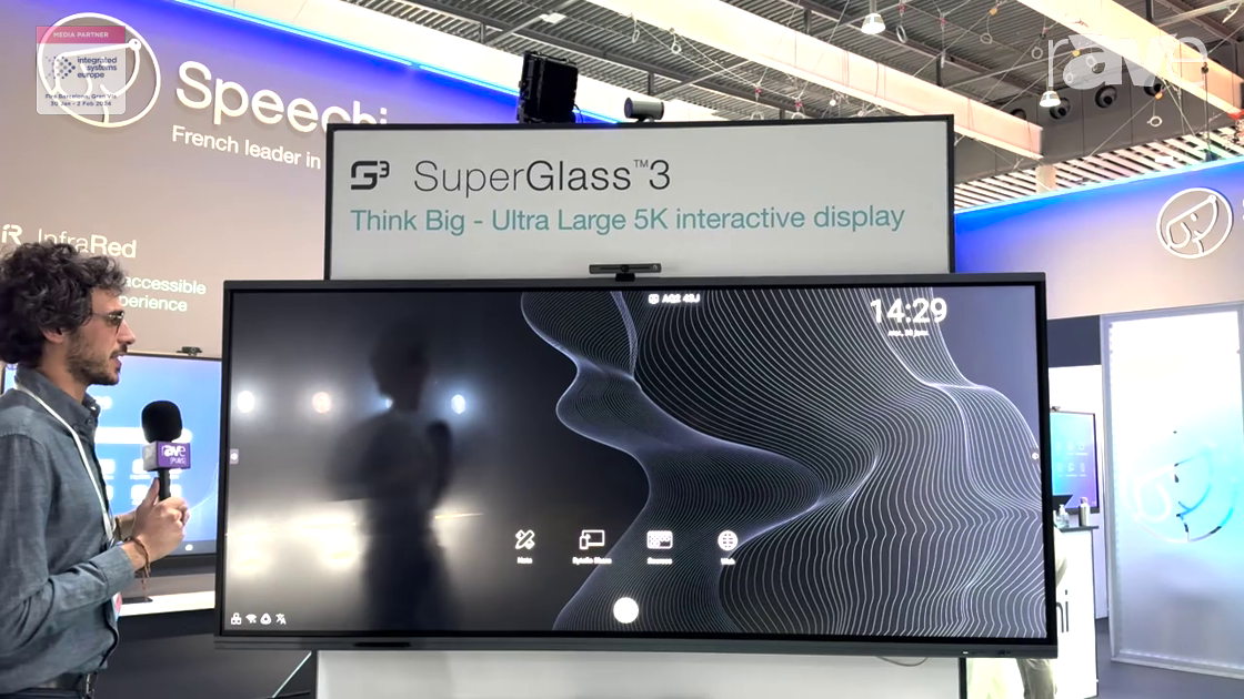 ISE 2024: Speechi Presents SuperGlass 3 105″ Ultra Large 5K Interactive ...