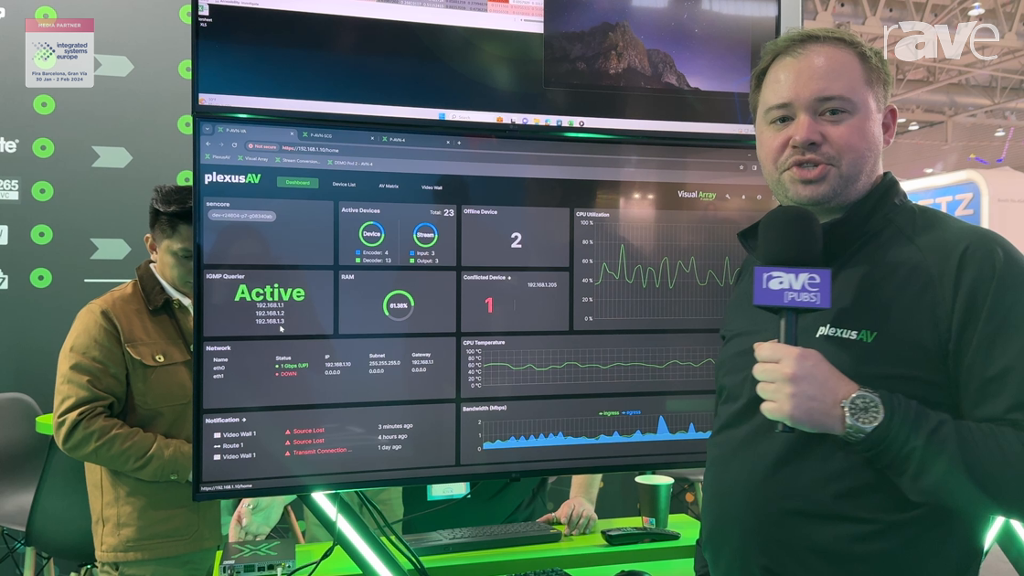 ISE 2024: PlexusAV Shows Visual Array, a Management Control Software for AV-Over-IP ...