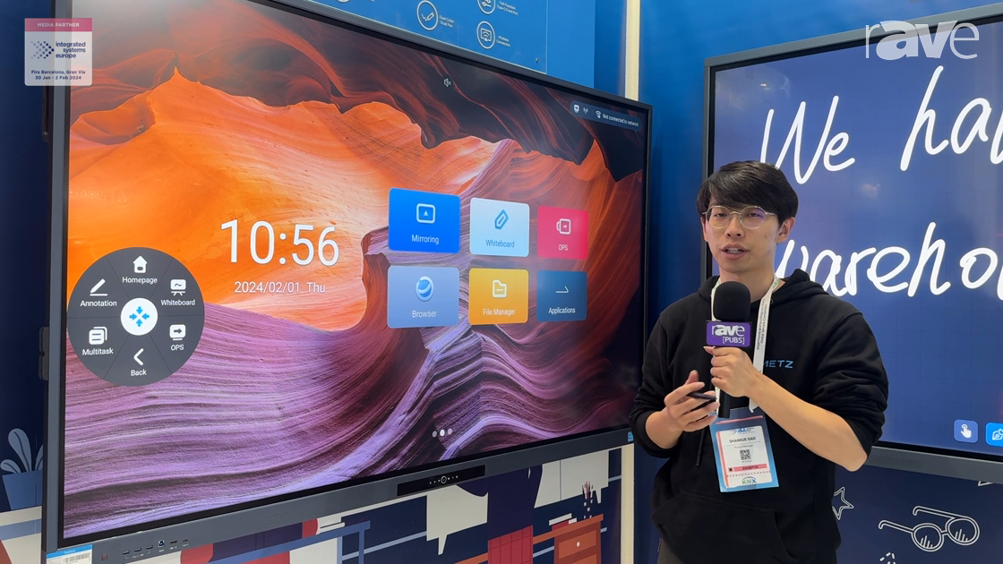 ISE 2024: METZ Display Demonstrates 86″ K Series Interactive Flat Panel ...