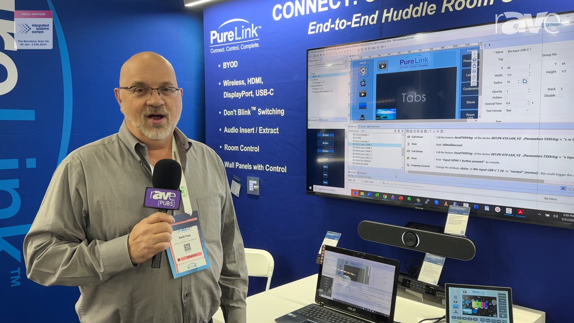 ISE 2024: PureLink Shows Off iCON EZControl Huddle Room Solution – rAVe [PUBS]