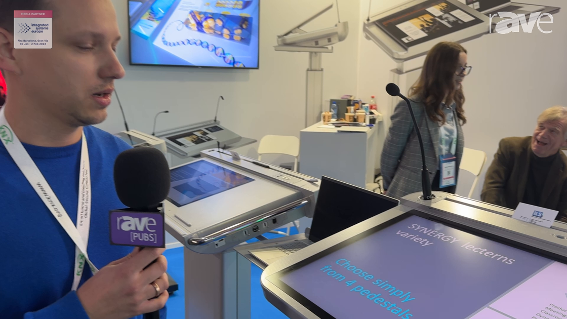 ISE 2024: Intelligent Lectern Systems Features Synergy MS Lectern with ...