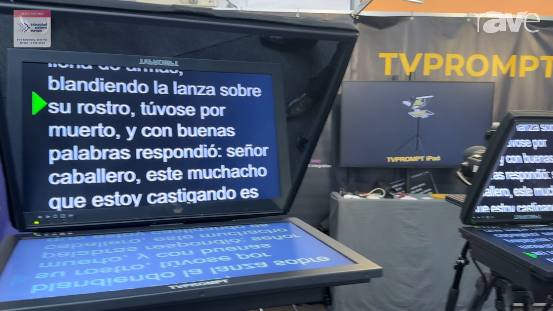 ISE 2024: TVPROMPT Highlights TV Studio Teleprompter, Available in ...