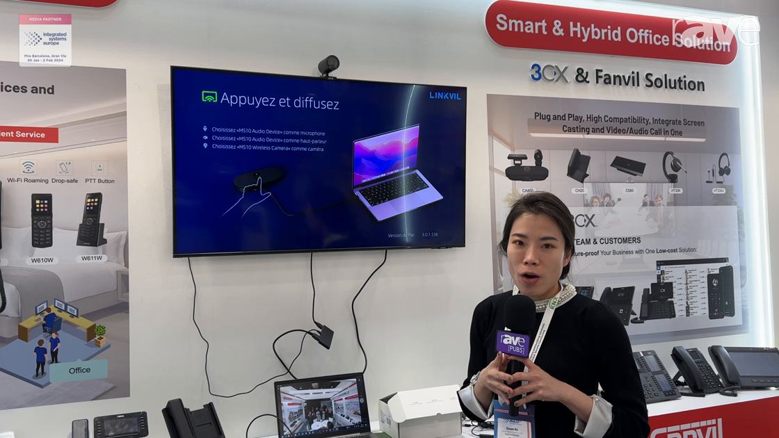 ISE 2024: FANVIL Shows Off CA400 All-in-One Videoconferencing Solution with Wireless Screen ...