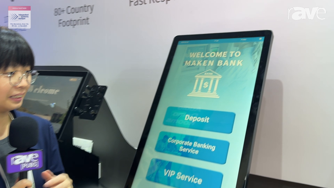 ISE 2024: MAKEN Kiosk Exhibits KH-2700 Digital Signage Kiosk for ...