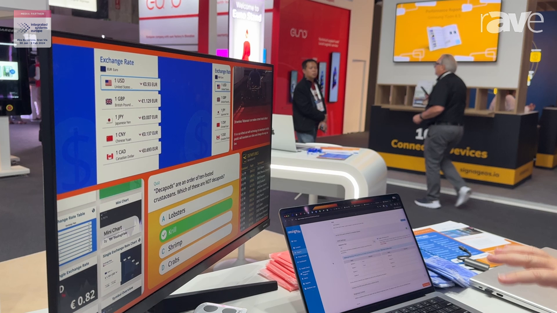 ISE 2024: OnSign TV Demos BrightSign Player with Online and Offline Content Modes – rAVe [PUBS]