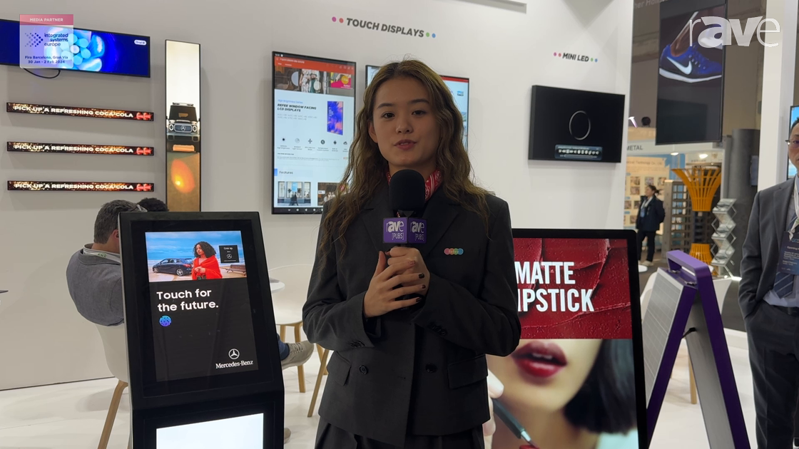 ISE 2024: Refee Advertising Display Solution Demos Self Service Touch Kiosk – rAVe [PUBS]