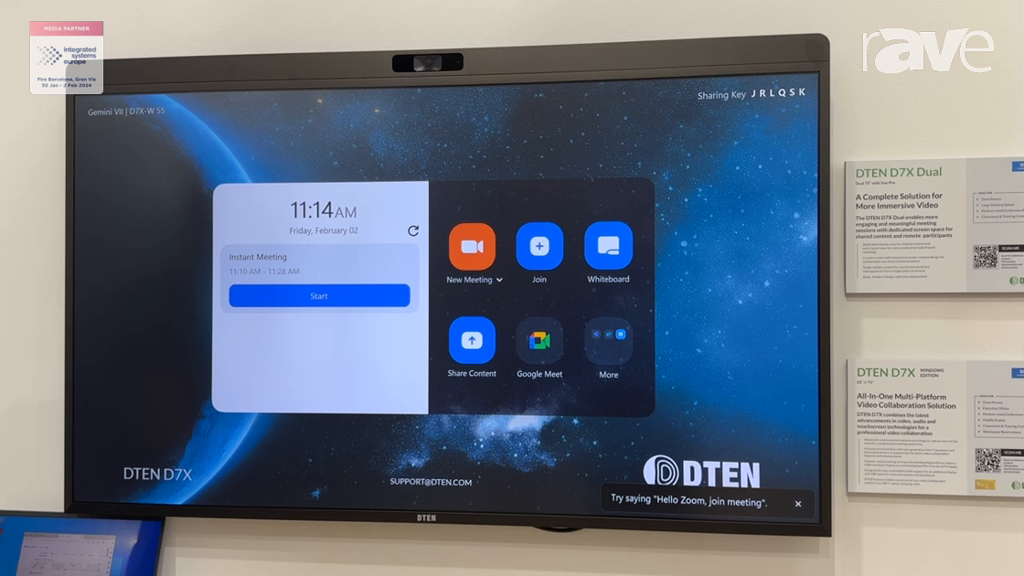ISE 2024: DTEN Demonstrates DTEN D7X Windows Edition All-in-one ...