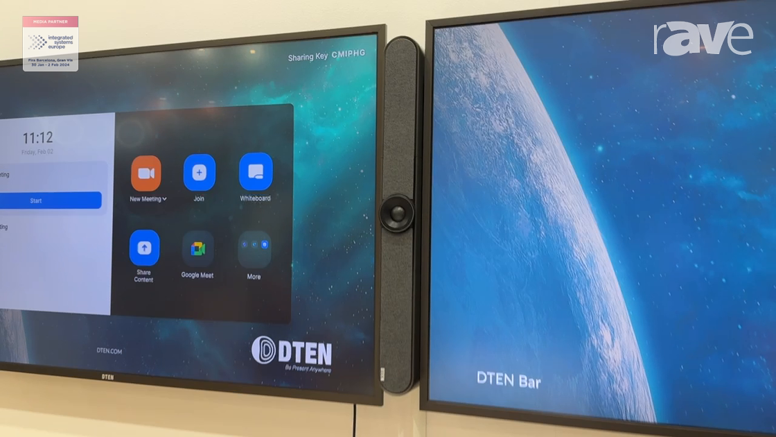 ISE 2024: DTEN Shows DTEN Bar, Small Meeting Room Solution With Versatile Mounting Abilities ...