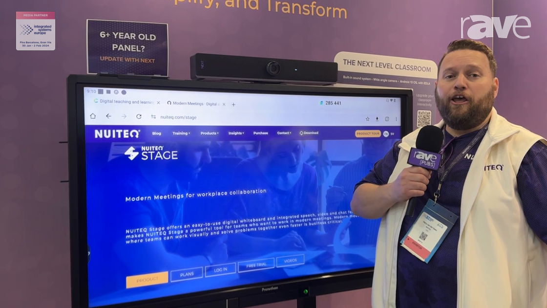 ISE 2024: NUITEQ Shows NEXT 4-in-1 Collaboration Software for Upgrading Older Interactive Panels ...