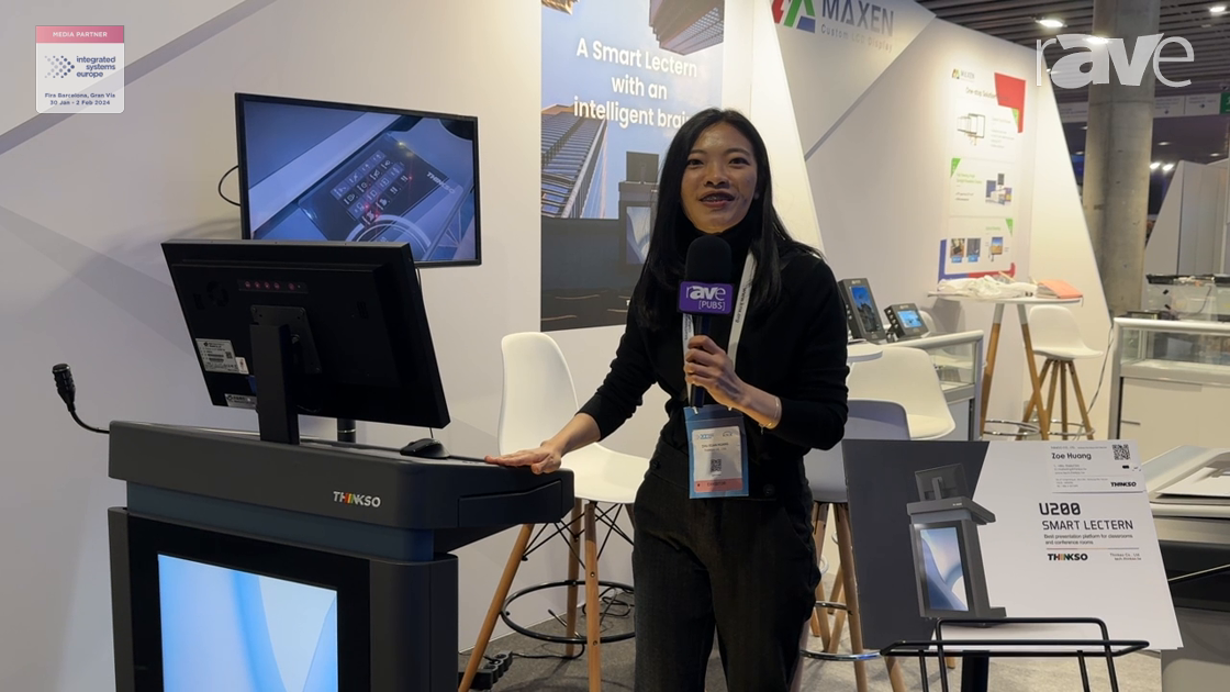 ISE 2024: Thinkso Presents Upgraded U200 Height Adjustable Smart ...