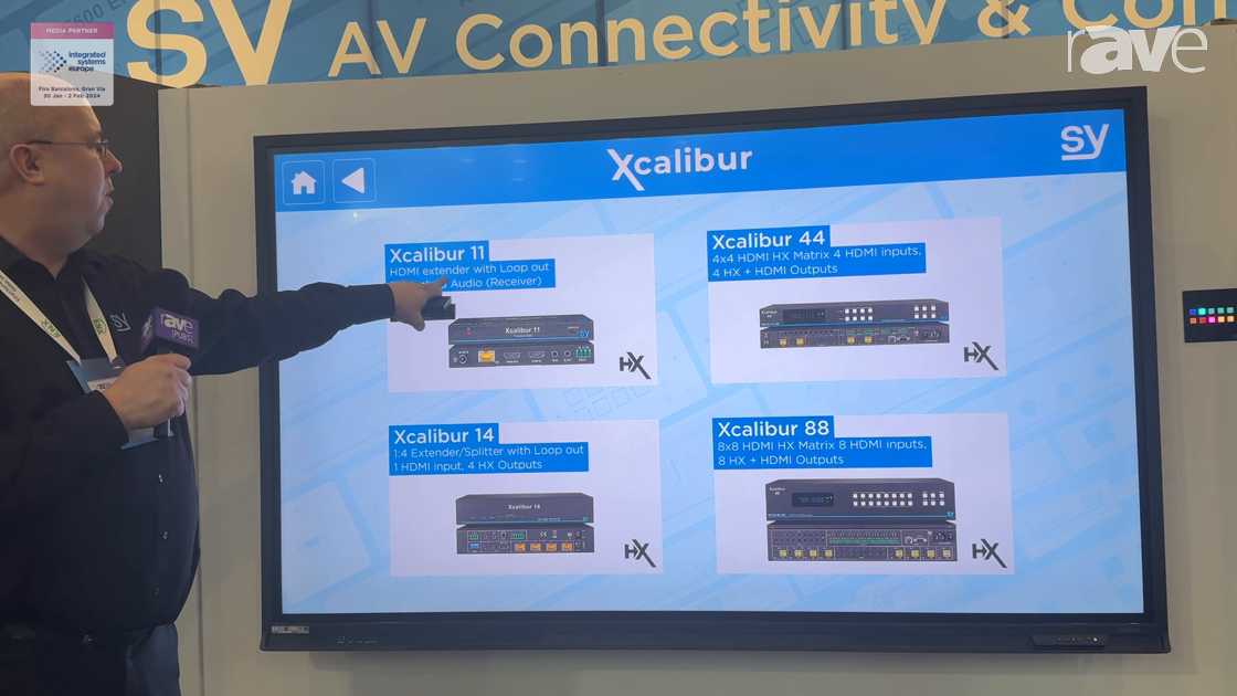 ISE 2024: SY Electronics Features Xcaliber 11 HDMI 150M Extender – rAVe ...