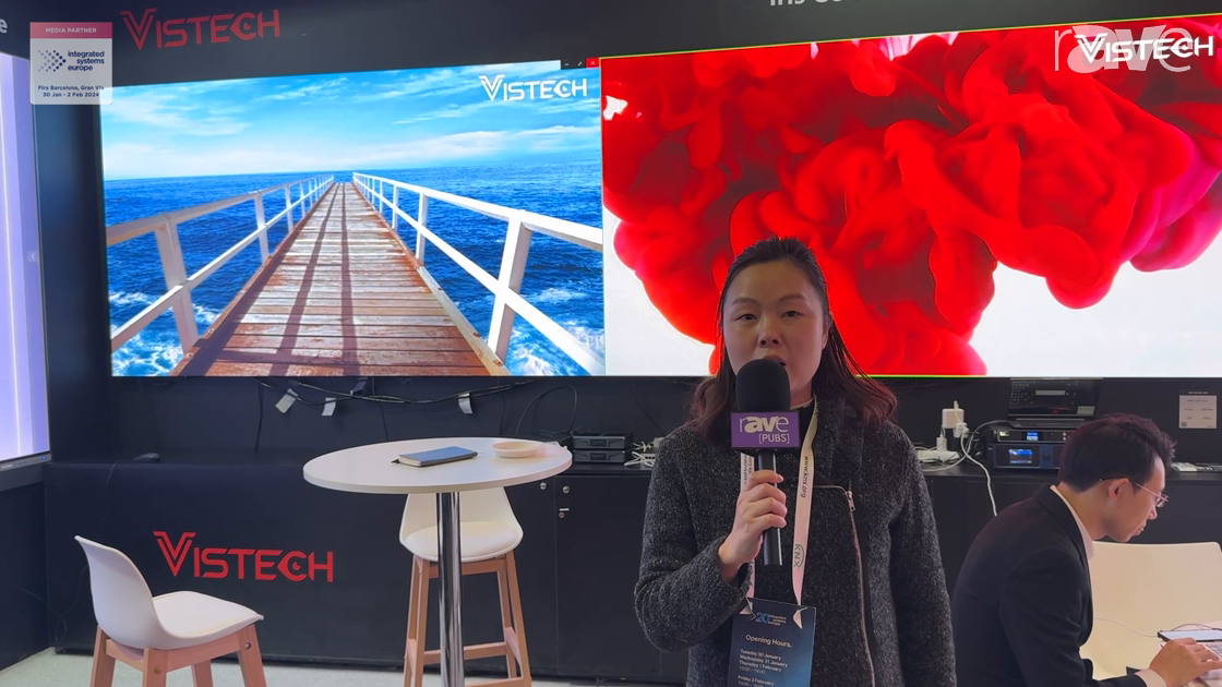 ISE 2024: Vistech Demos IRIS COB LED Display in Multiple Pixel Pitches ...