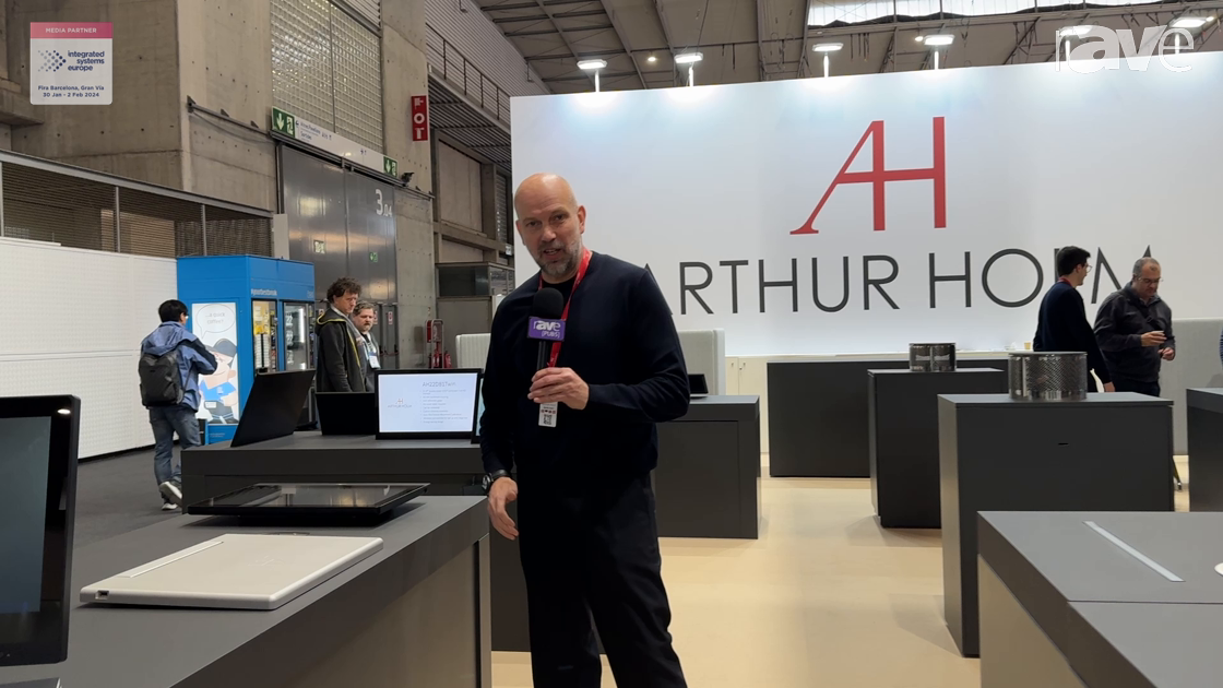 ISE 2024: Arthur Holm Intros DynamicMCS Retractable Camera, Mic and Speaker for Videoconfencing ...